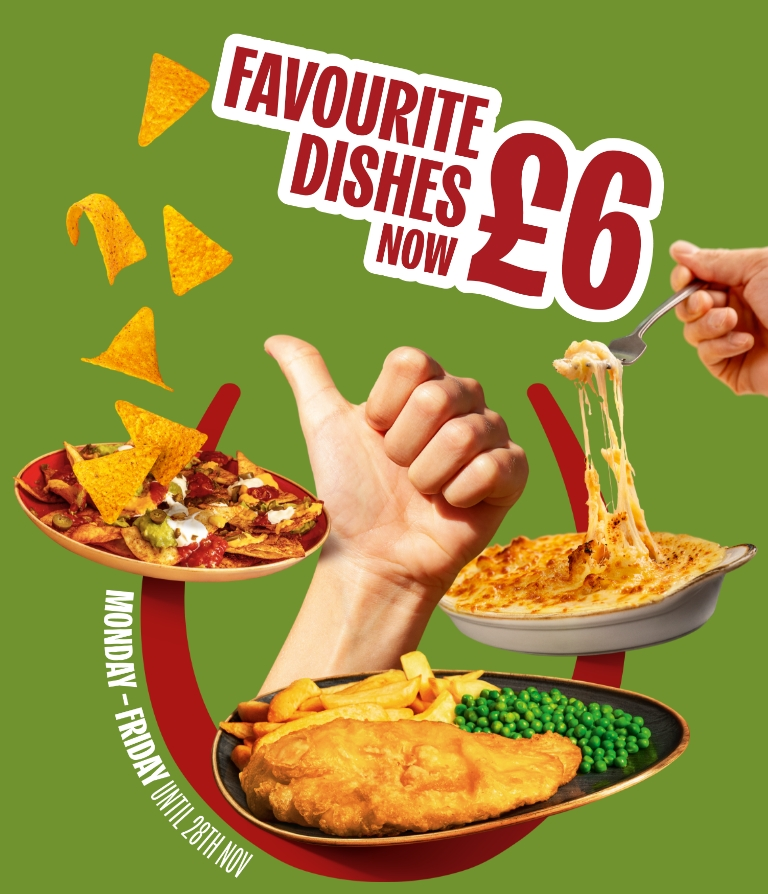 £6 Favourites at The Farmhouse | Hungry Horse